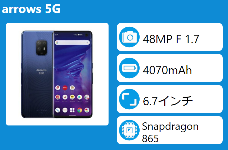 FUJITSU arrows 5Gのスペック、対応バンド、価格まとめ！|SIM太郎